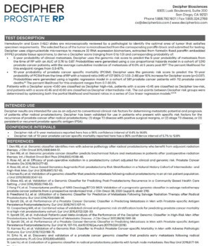 Decipher RP Test Results