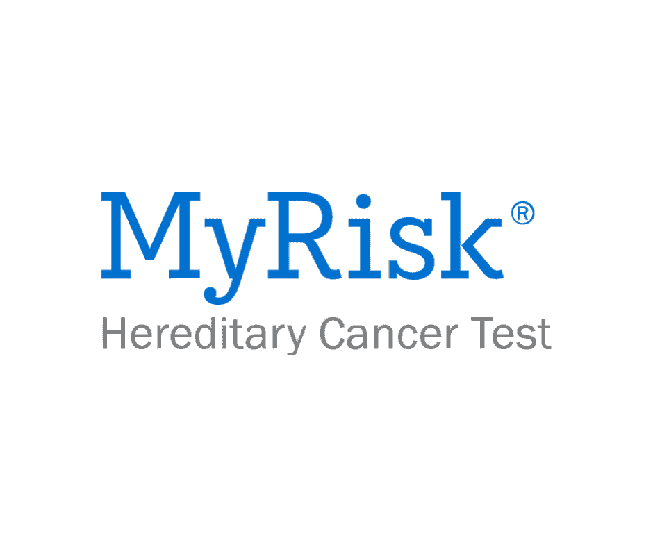 What does the Myriad MyRisk test for?